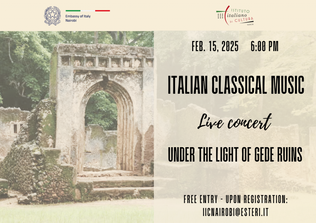 Italian Classical Music. Live Concert Under the Light of Gede Ruins ...